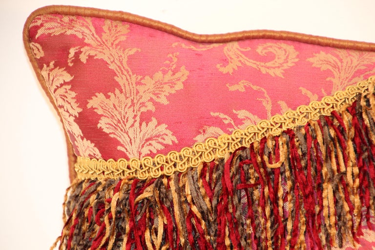 Middle Eastern Decorative Red Throw Pillow For Sale at 1stDibs