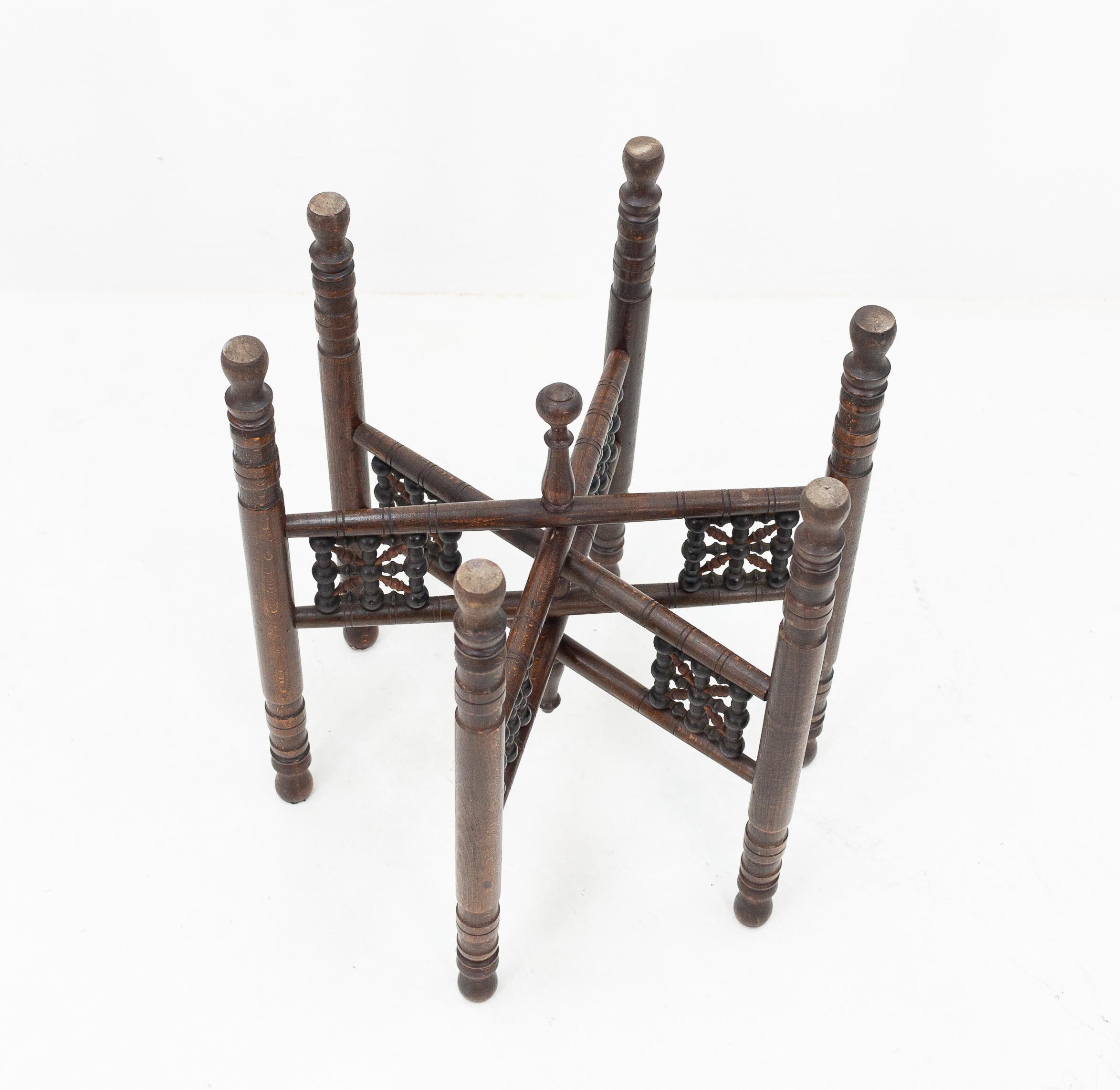 antique middle-Eastern Folding Table at 1stDibs | middle eastern table ...