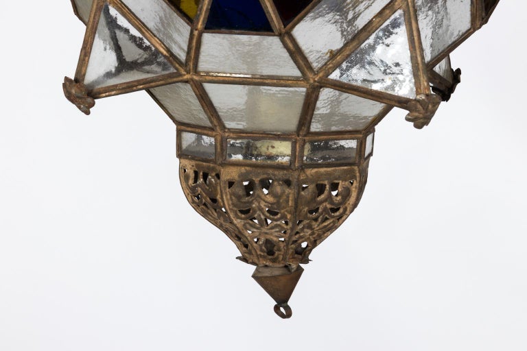 Middle Eastern Glass Lantern For Sale at 1stDibs