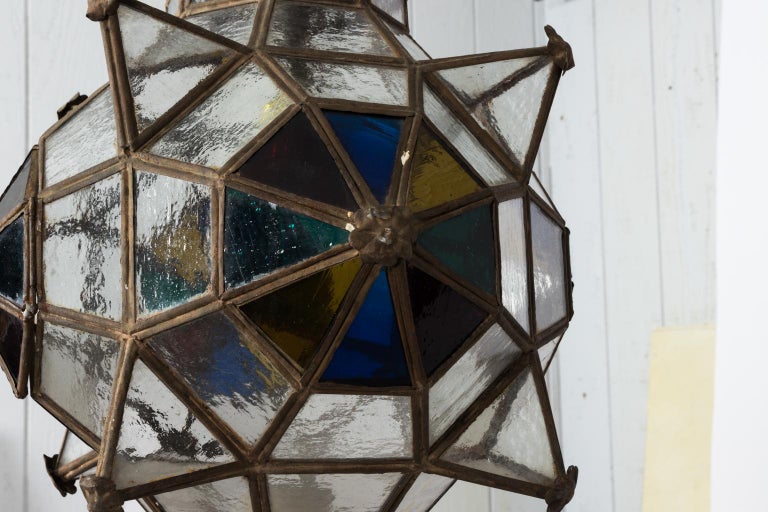 Middle Eastern Glass Lantern For Sale at 1stDibs