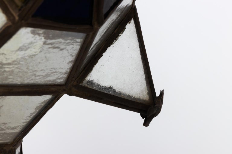 Middle Eastern Glass Lantern For Sale at 1stdibs