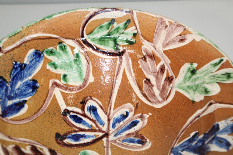 Moorish Spanish Pottery Glazed Talavera Bowl at 1stDibs