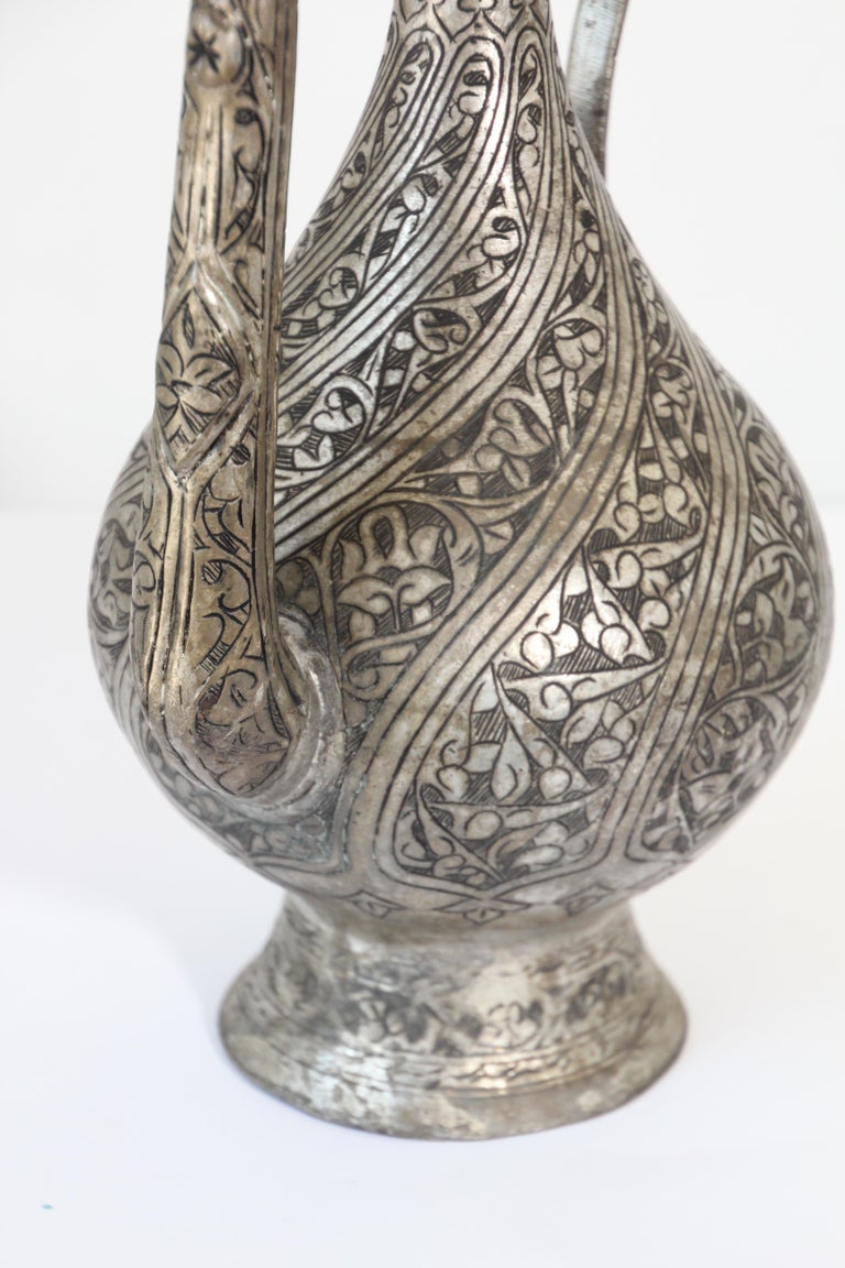 Middle Eastern Islamic Turkish Ottoman Tinned Copper Ewer For Sale at ...