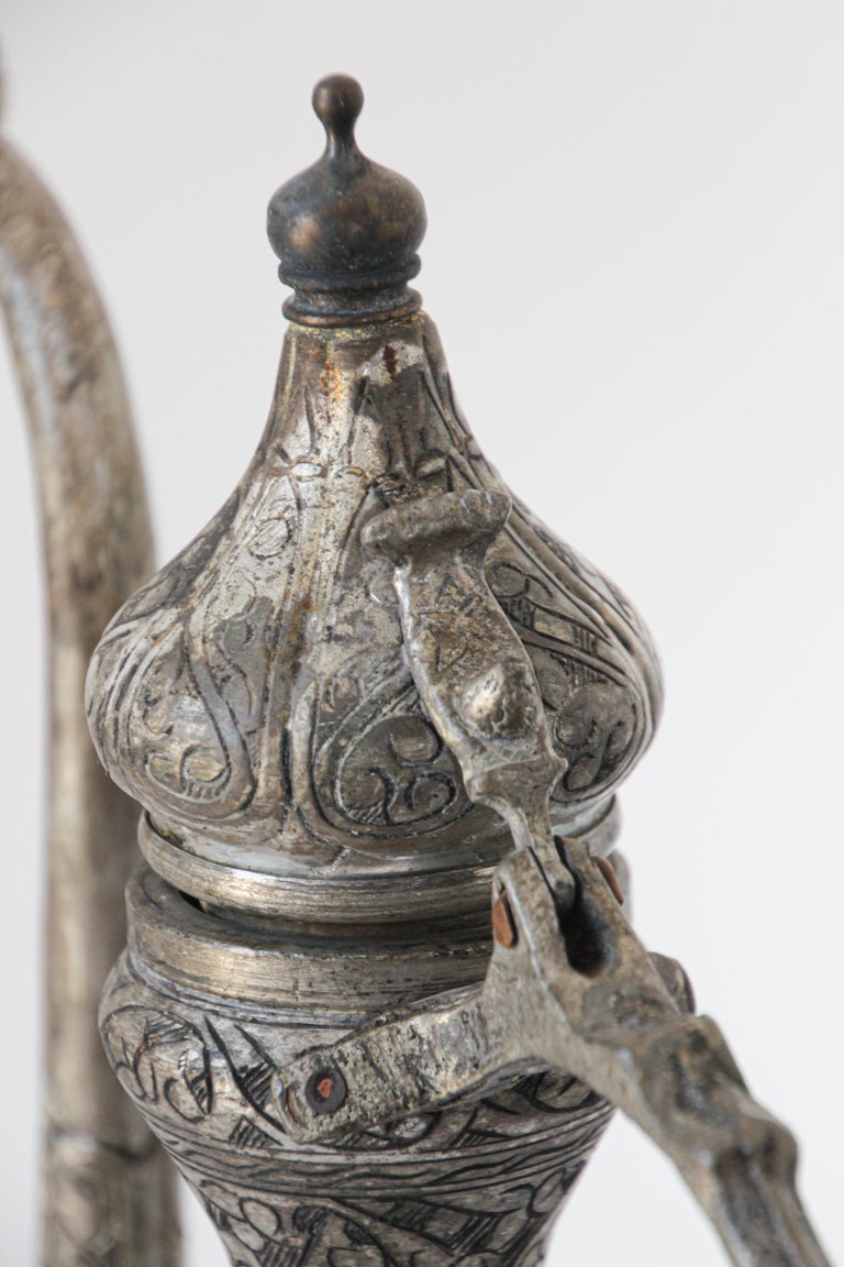 Middle Eastern Islamic Turkish Ottoman Tinned Copper Ewer For Sale at ...