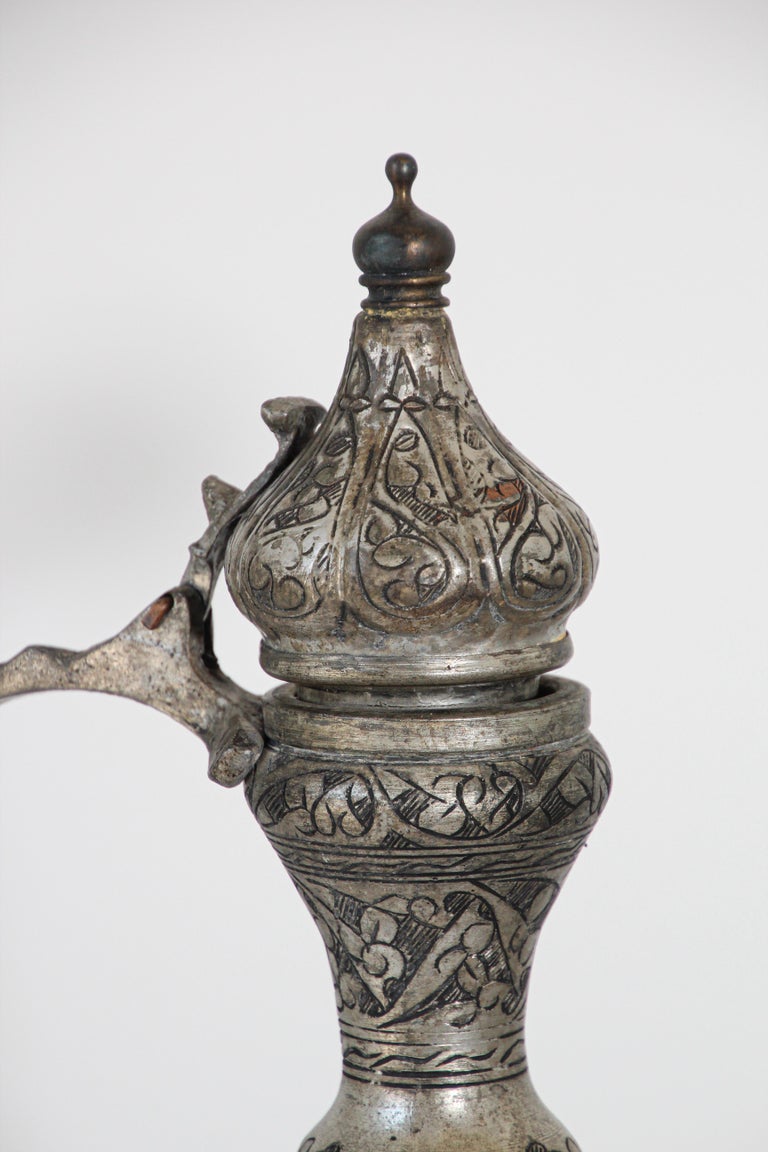 Middle Eastern Islamic Turkish Ottoman Tinned Copper Ewer For Sale at ...