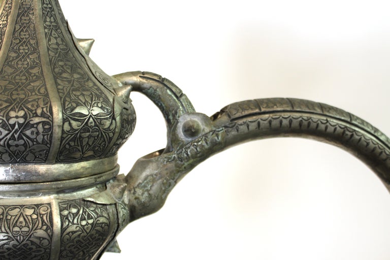 Middle-Eastern Monumental Metal Ewers at 1stDibs