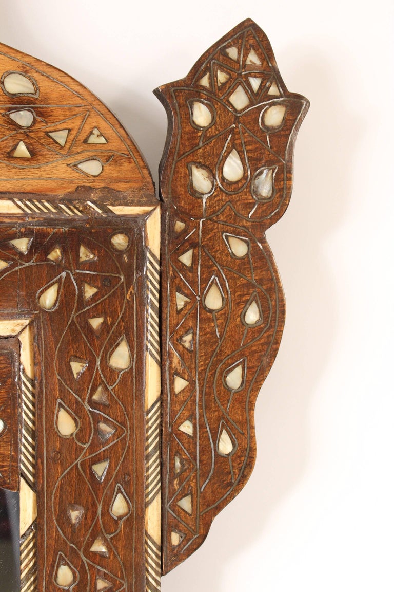 Middle Eastern Mother-of-Pearl Inlaid Mirror at 1stDibs