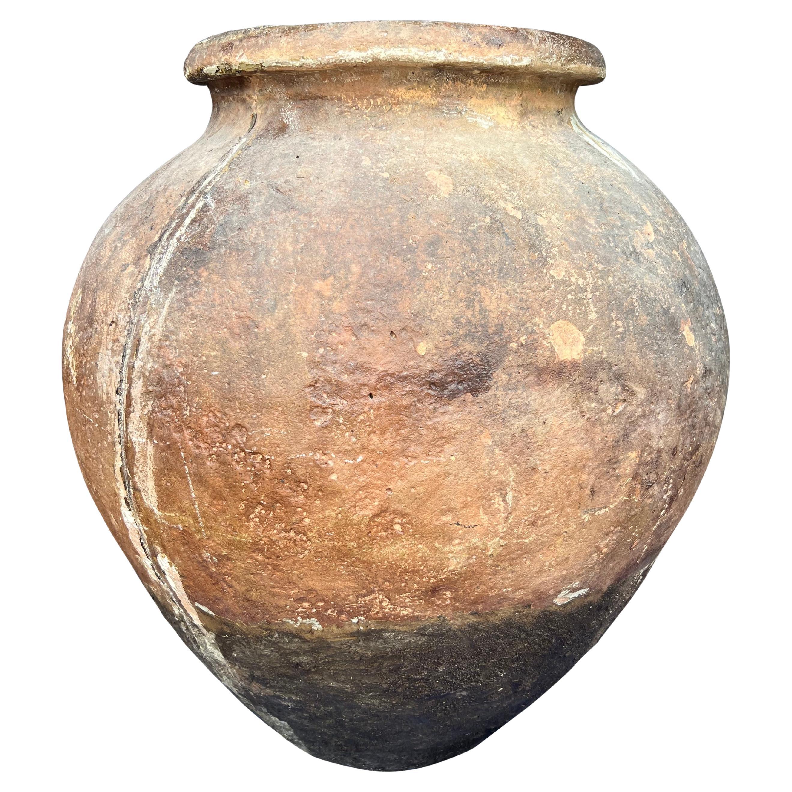 Middle Eastern Red Pottery Urn For Sale at 1stDibs