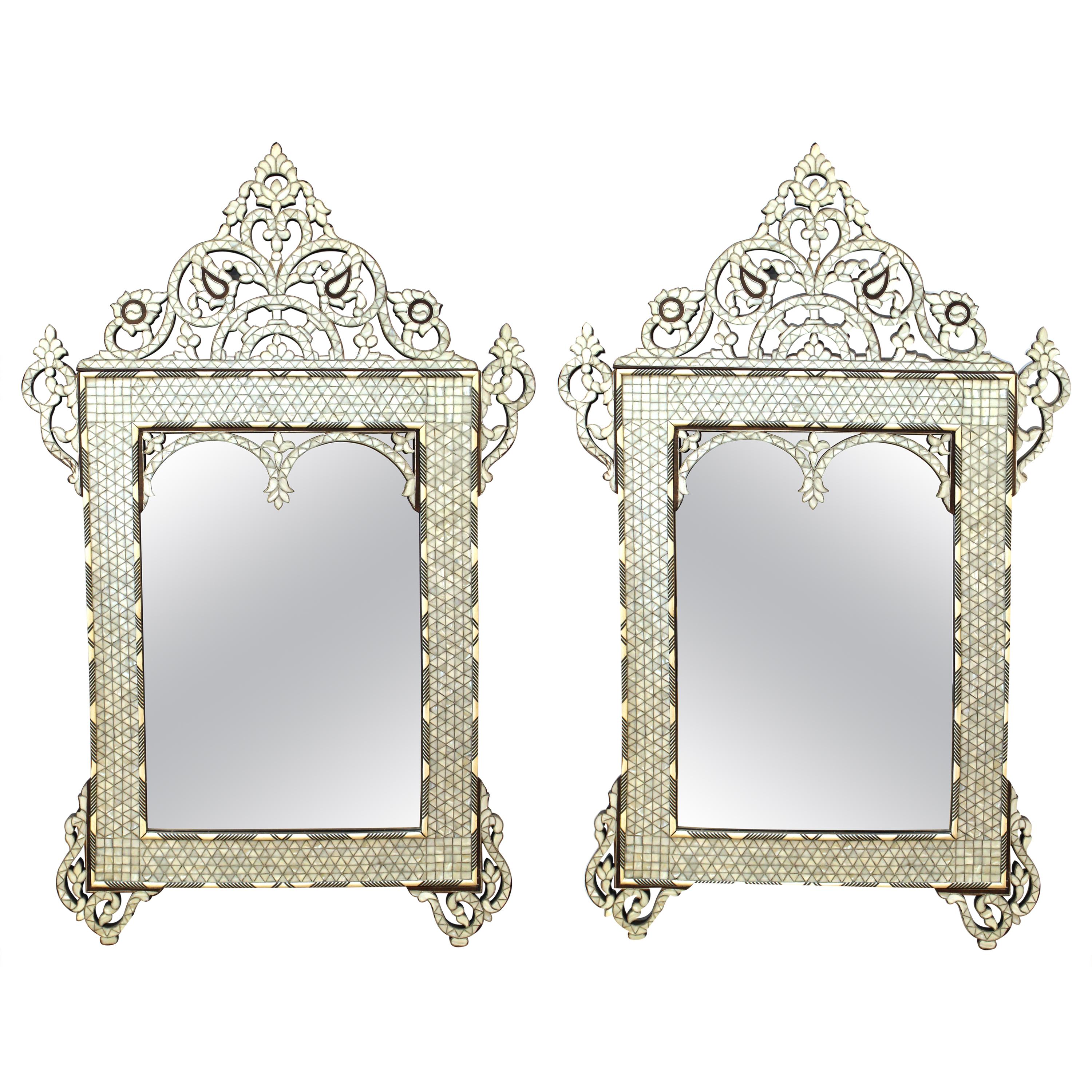Middle-Eastern Style Bone and Mother-of-Pearl Inlay Mirrors at 1stDibs ...