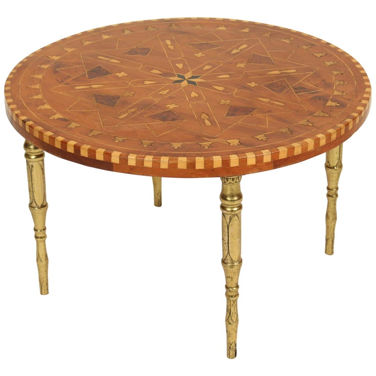 Middle Eastern Style Inlaid Occasional Table at 1stDibs