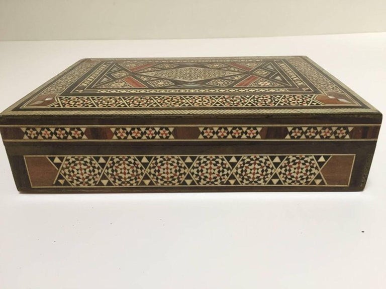 Middle Eastern Syrian Inlay Jewelry Box For Sale at 1stDibs