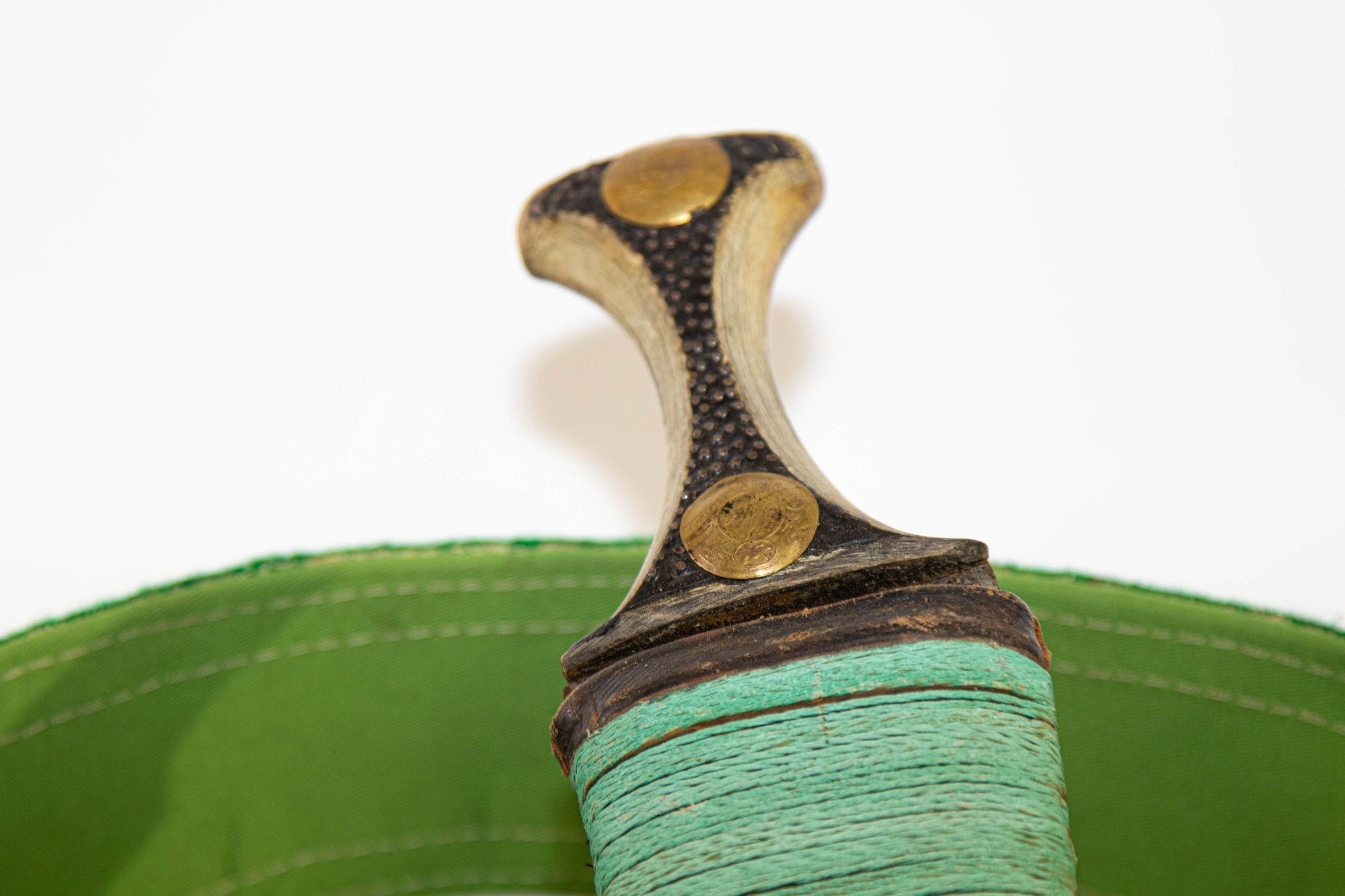 Middle Eastern Yemeni Jambiya Arabic Dagger with Belt For Sale at ...