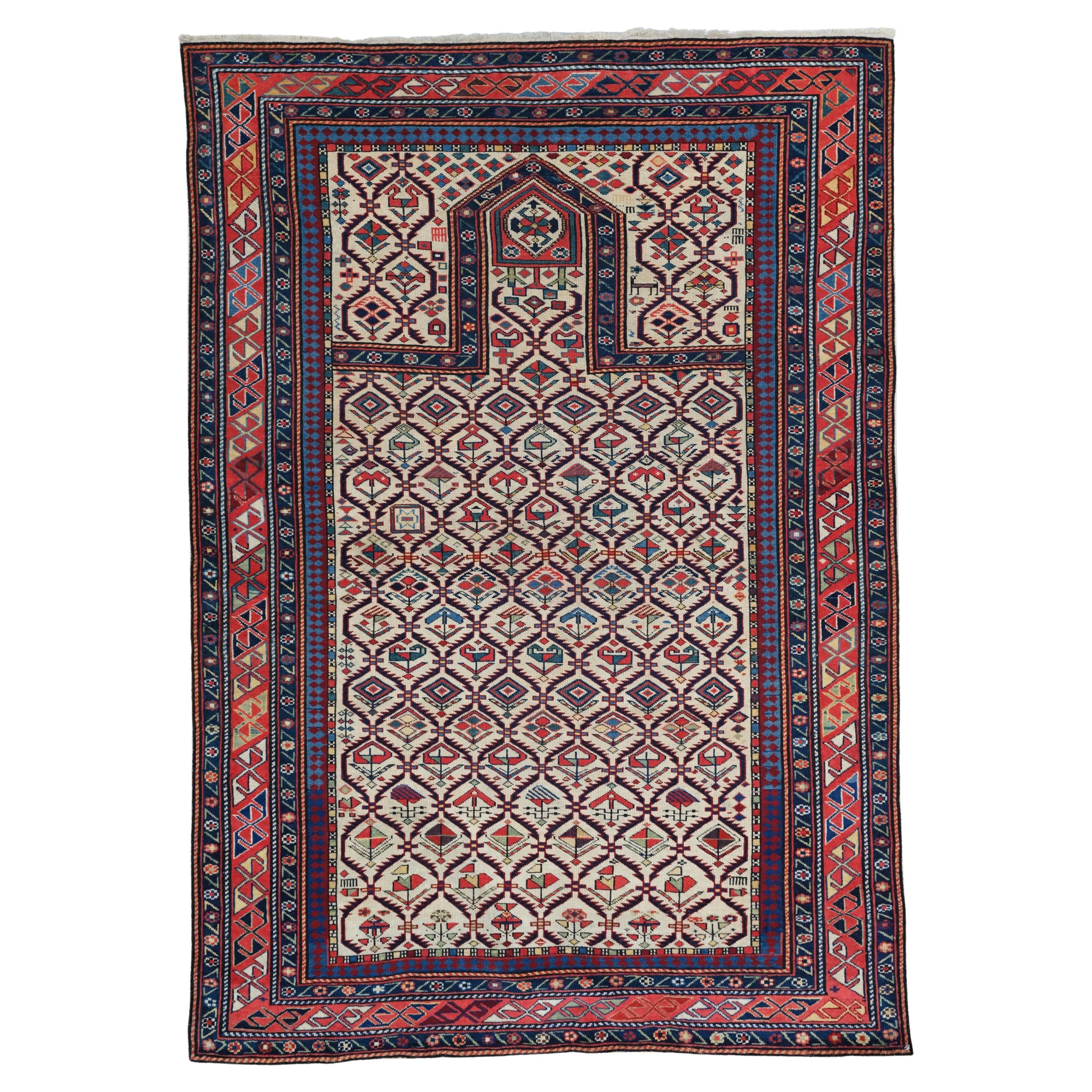 Shirvan Rug - Middle of the 19th Century Caucasian Shirvan Rug For Sale ...