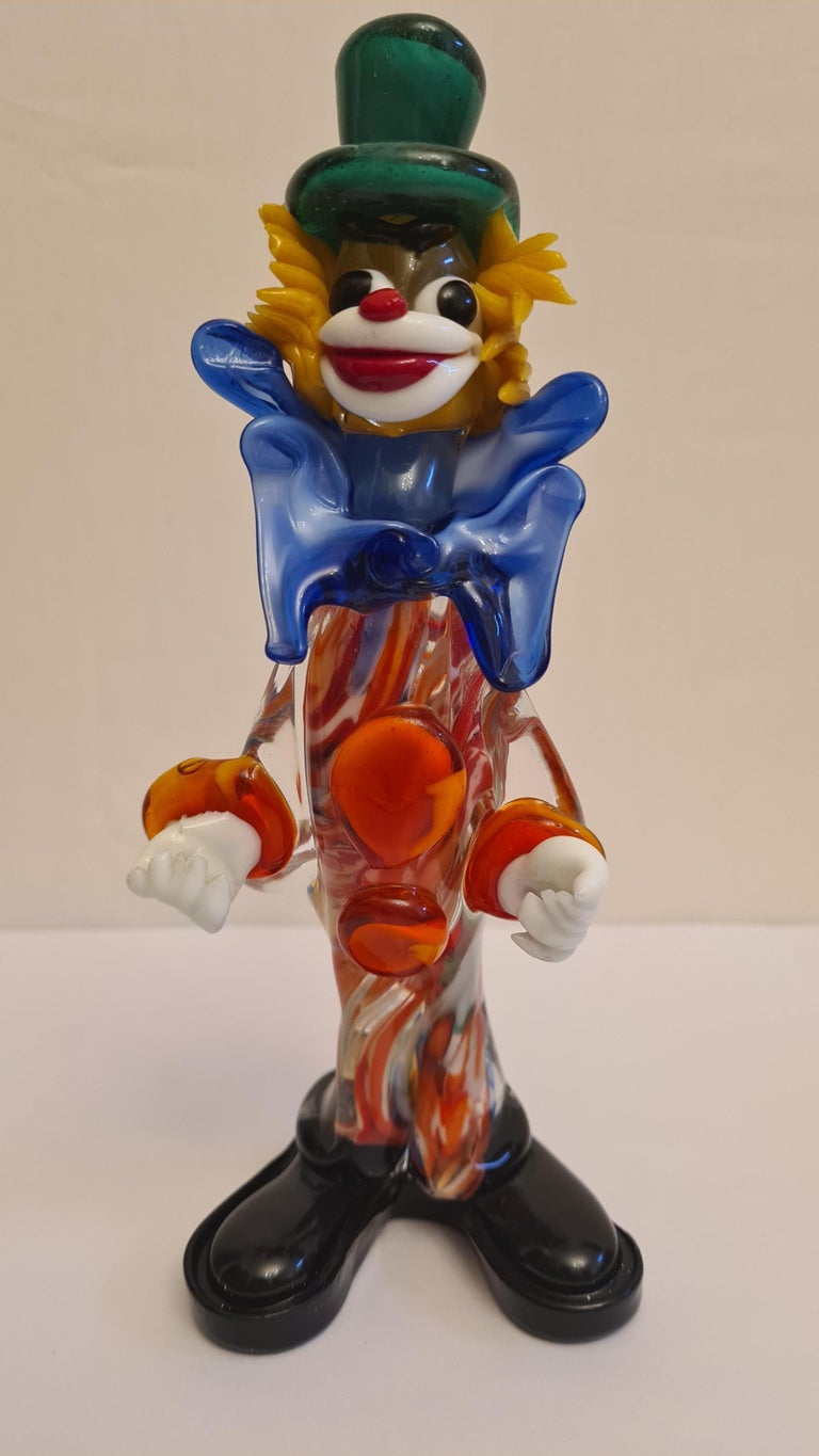 Middle of Century Murano Glass Clowns For Sale at 1stDibs | murano ...