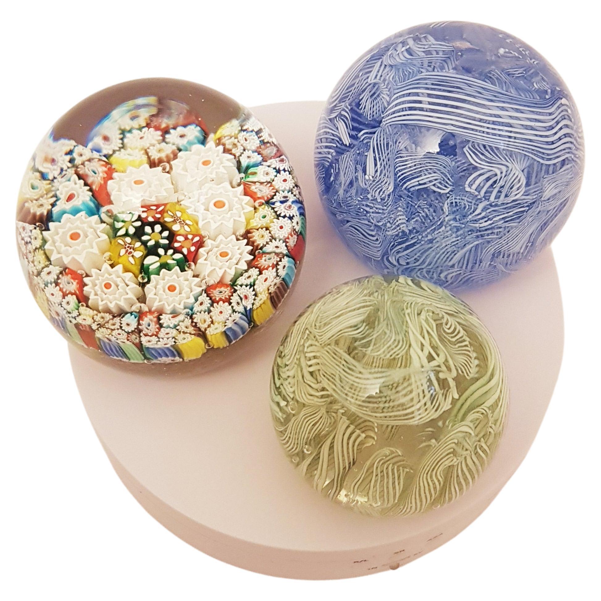 Vintage Murano Glass Milefiori Paperweight at 1stDibs