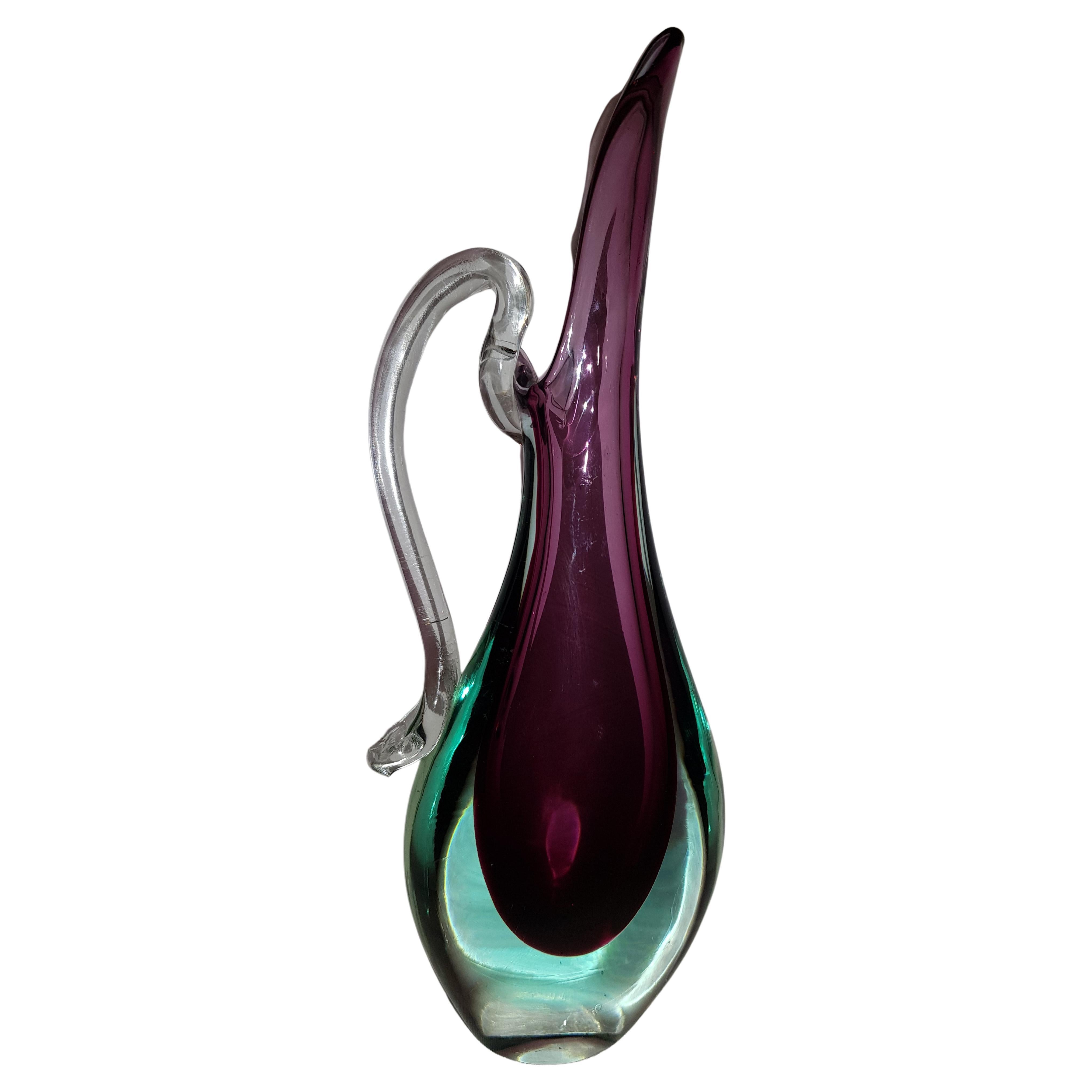 Middle of Century Murano Glass Lattice Paperweight For Sale at 1stDibs