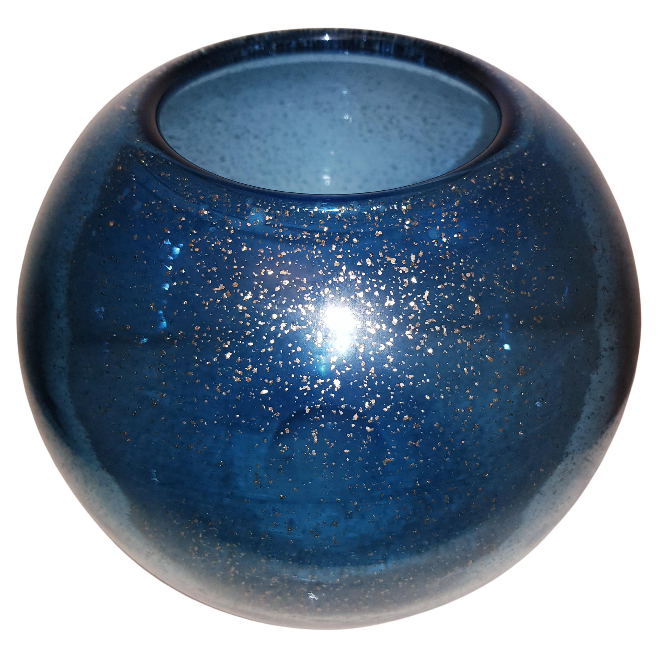 Formia Multicolored Murano Glass 'Sommerso' Vase at 1stDibs