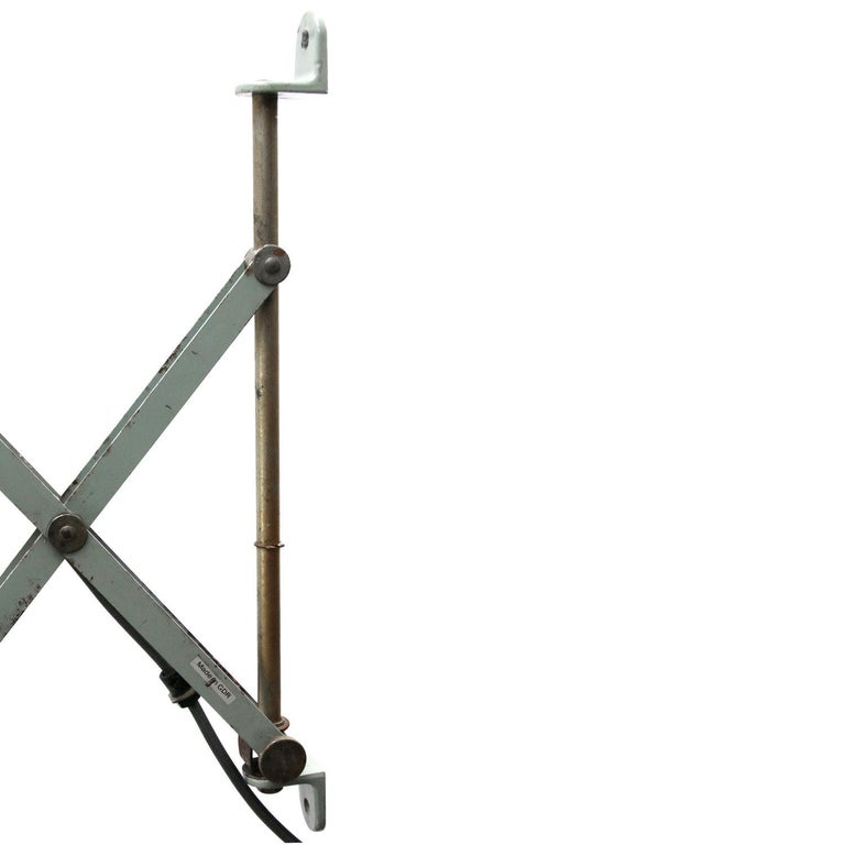 Midgard Curt Fischer Vintage Industrial Wall Scissor Work Lights at 1stDibs