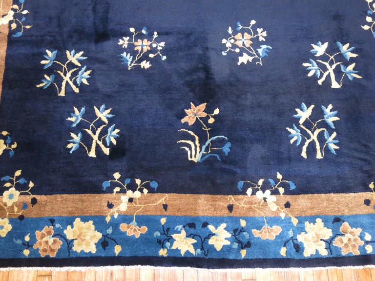 Midnight Blue Chinese Rug at 1stDibs
