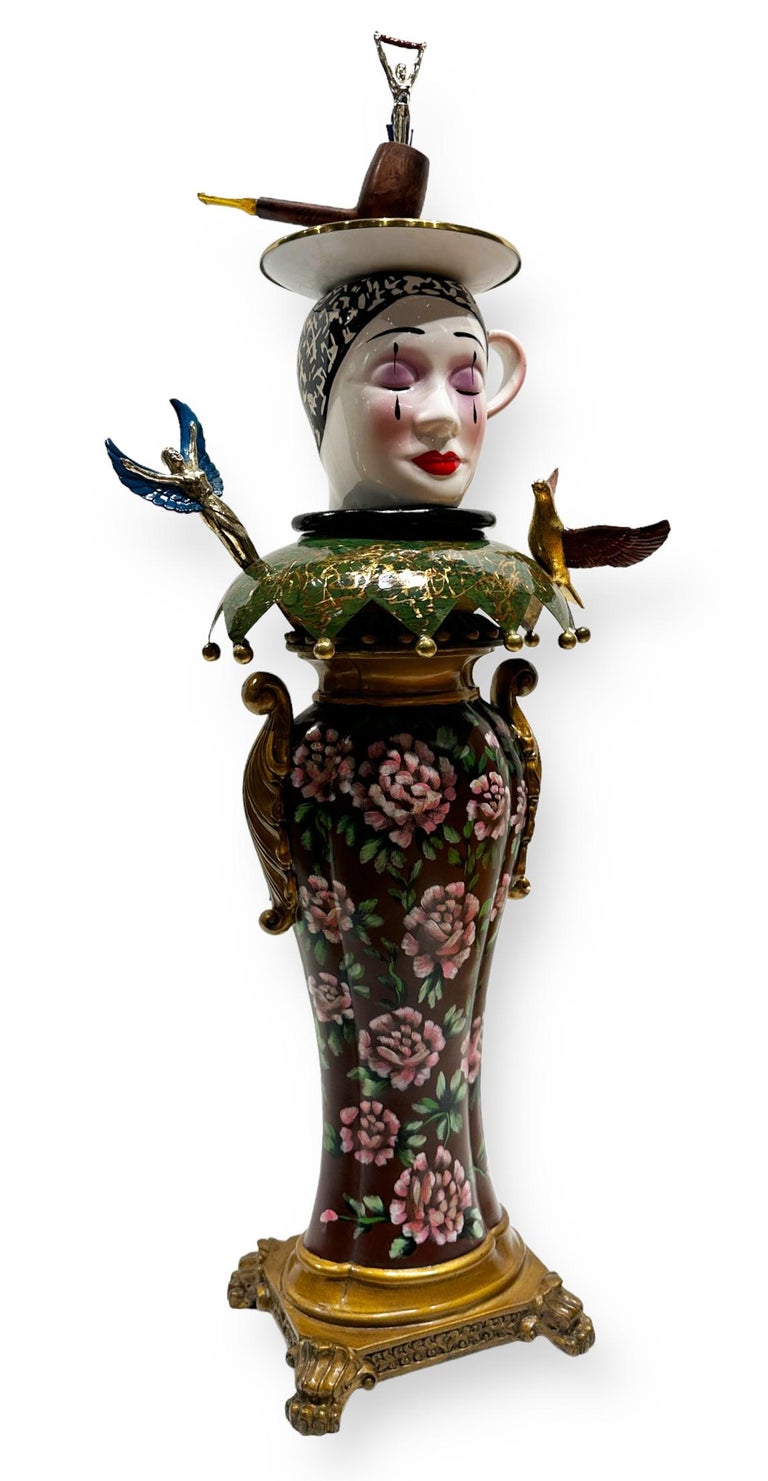 Midnight Matinee, Ceramic and Found Object Assemblage Sculpture For ...