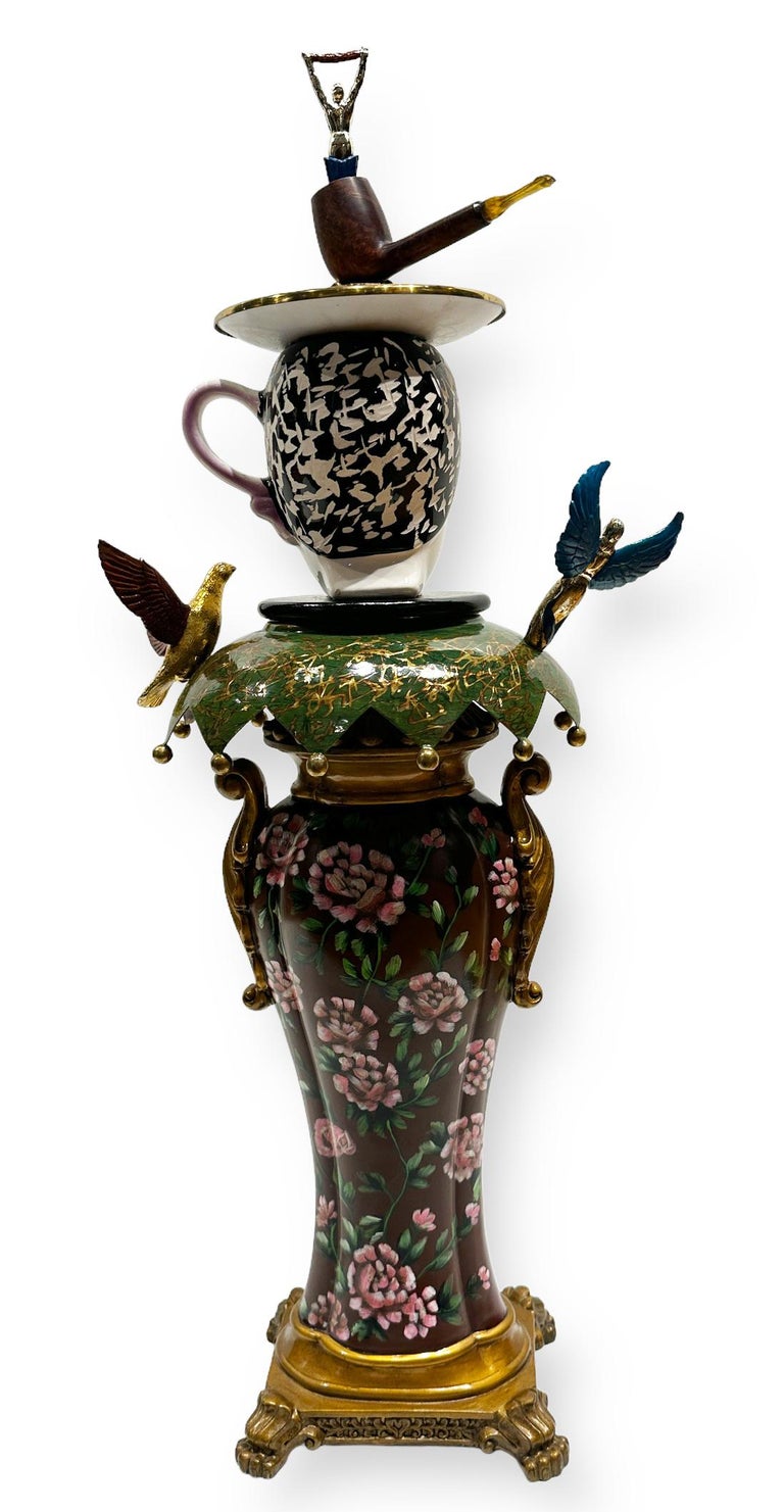 Midnight Matinee, Ceramic and Found Object Assemblage Sculpture For ...