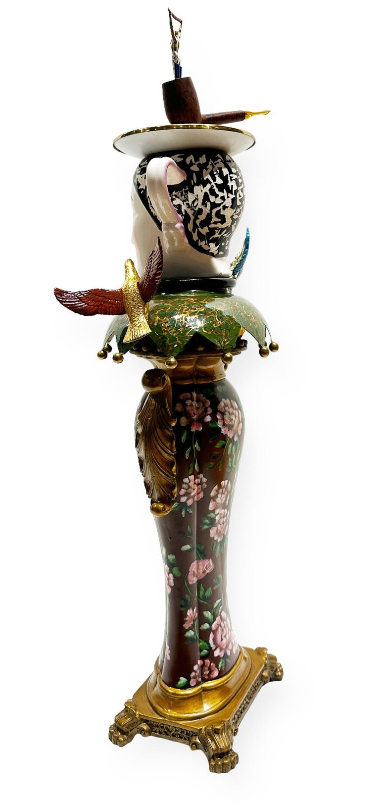 Midnight Matinee, Ceramic and Found Object Assemblage Sculpture For ...