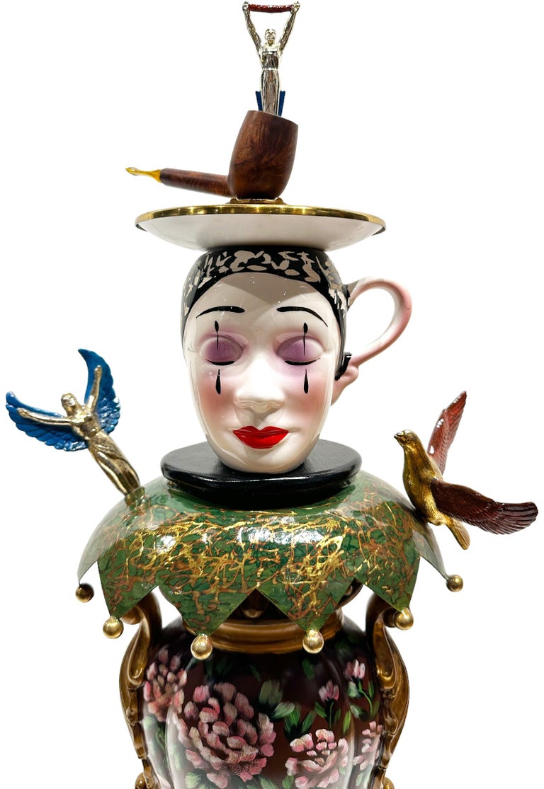Midnight Matinee, Ceramic and Found Object Assemblage Sculpture For ...