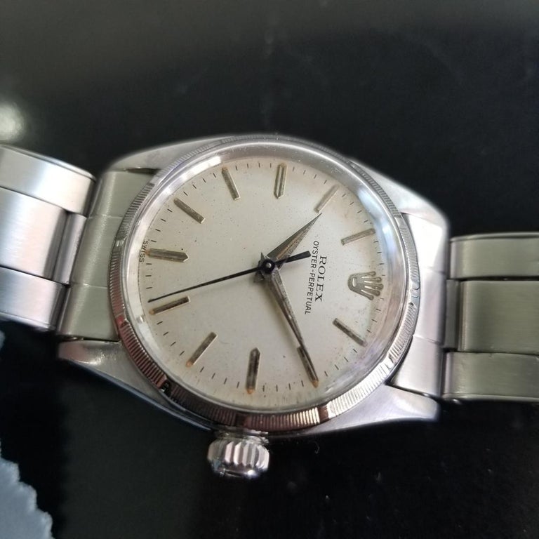 Midsize Rolex Oyster Perpetual 6549 Automatic Watch, c.1950s Vintage ...
