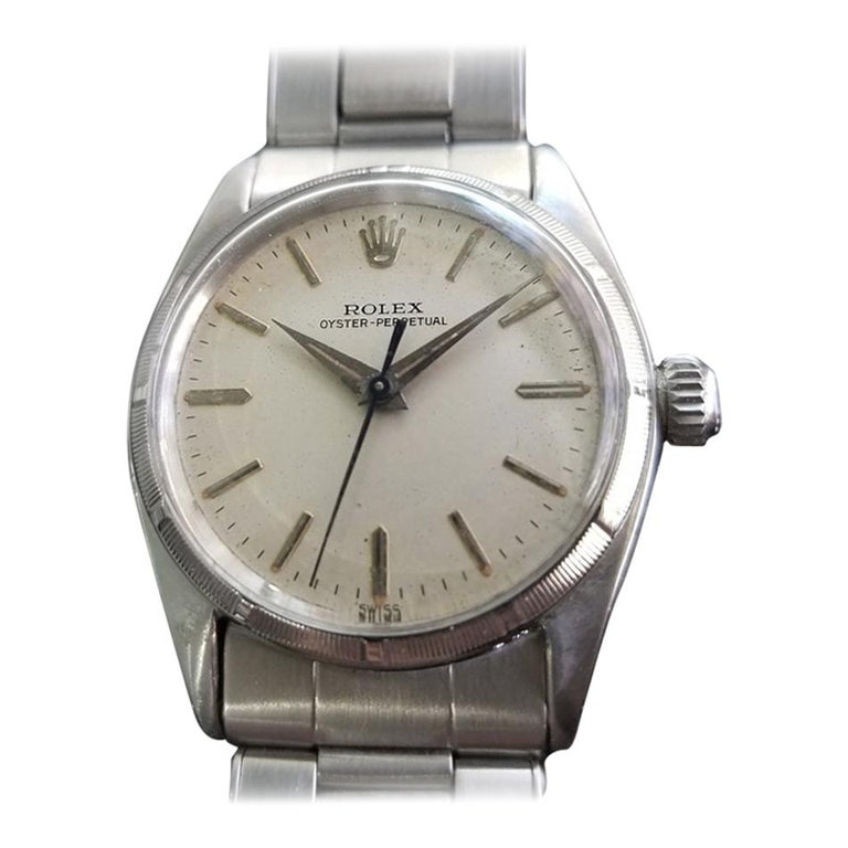 Midsize Rolex Oyster Perpetual 6549 Automatic Watch, c.1950s Vintage ...
