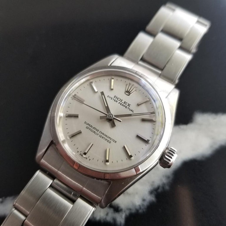 Midsize Rolex Oyster Perpetual 6549 Automatic Watch, c.1960s Vintage ...