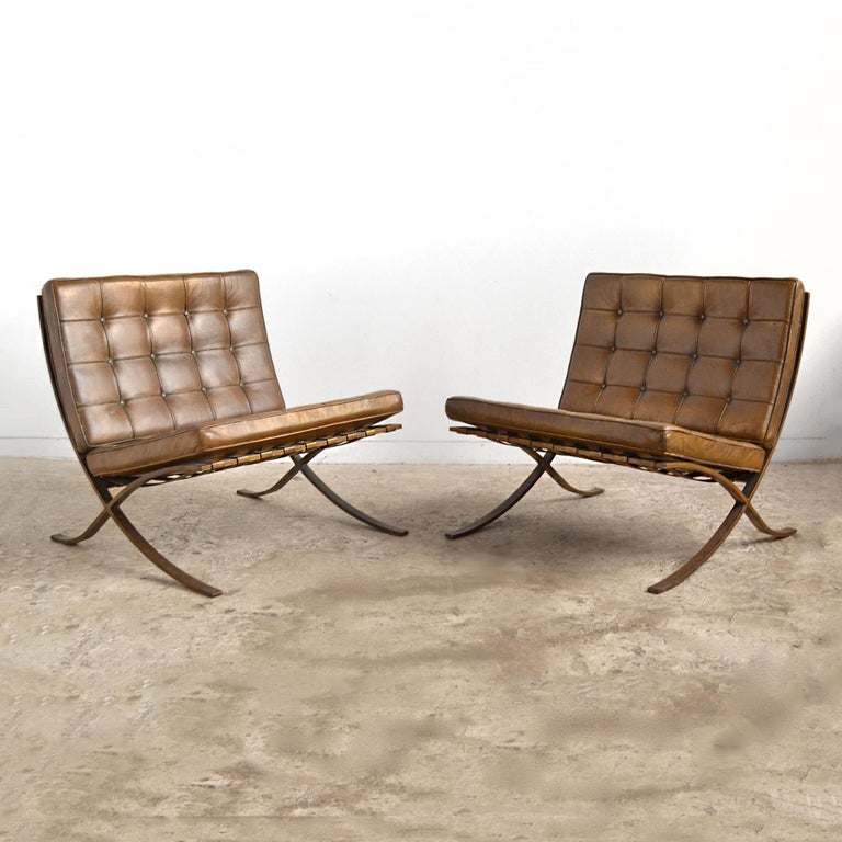 Mies van der Rohe Barcelona Chairs from the IBM Building at 1stDibs ...