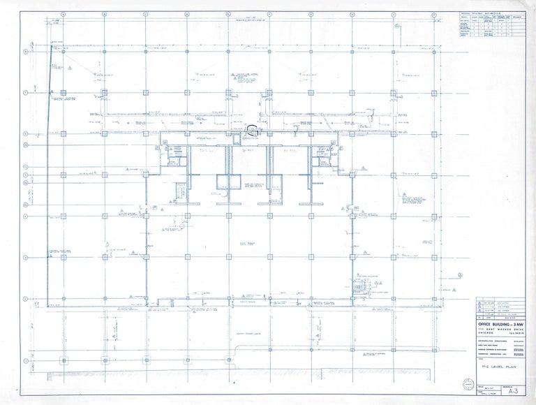Mies van der Rohe Blueprint, One Charles Center, Baltimore 1961 ...