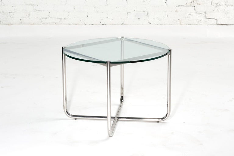 Mies van der Rohe Mr Side/End Table Chrome and Glass for Knoll, 1970 ...
