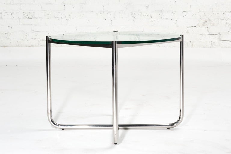 Mies van der Rohe Mr Side/End Table Chrome and Glass for Knoll, 1970 ...