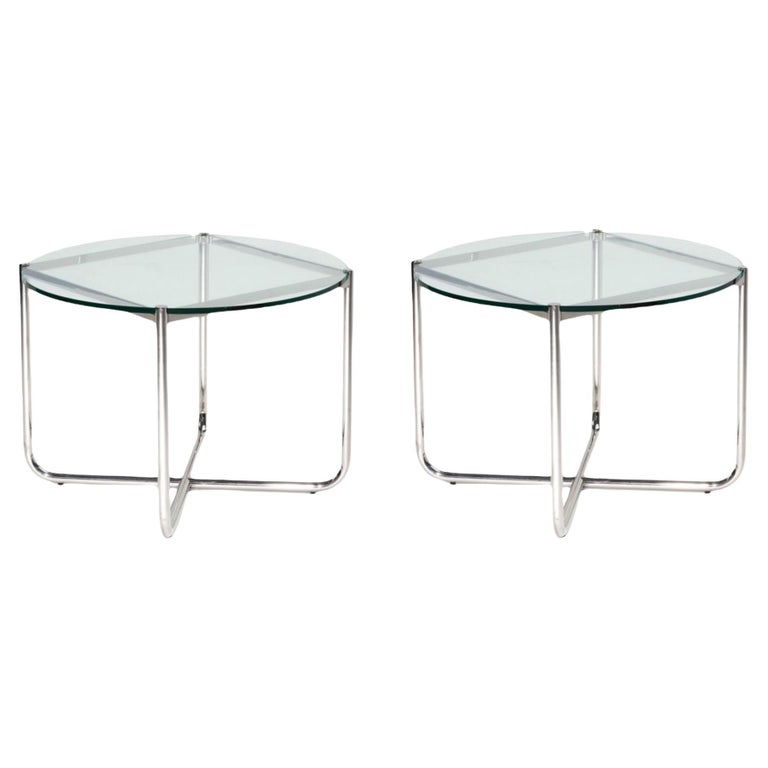 Mies van der Rohe Mr Side/End Table Chrome and Glass for Knoll, 1970 ...