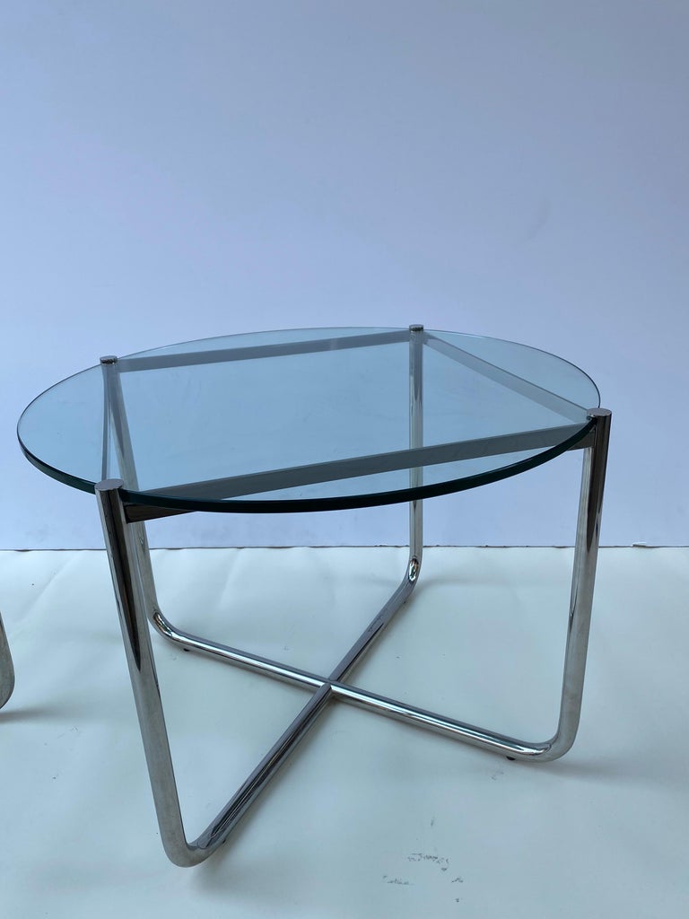 Mies Van Der Rohe MR Tables Produced and Sold through Knoll at 1stDibs