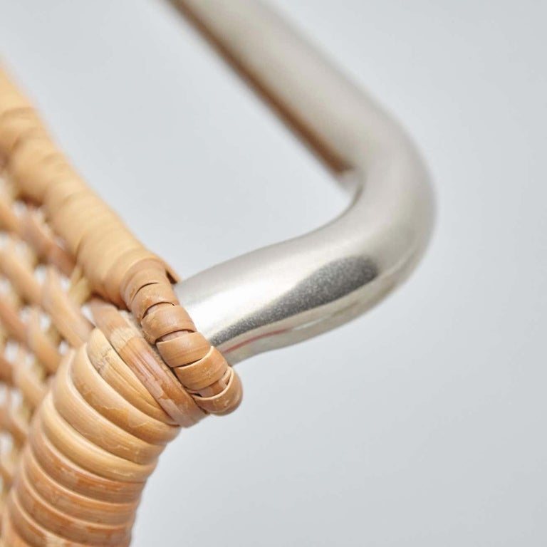 Mies Van Der Rohe Set of 4 B42 Rattan Easy Chairs by Tecta, circa 1960 For Sale at 1stDibs