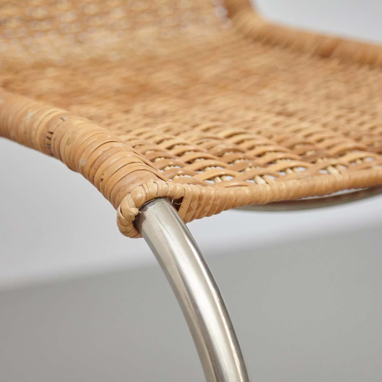 Mies Van Der Rohe Set of 4 B42 Rattan Easy Chairs by Tecta, circa 1960 For Sale at 1stDibs