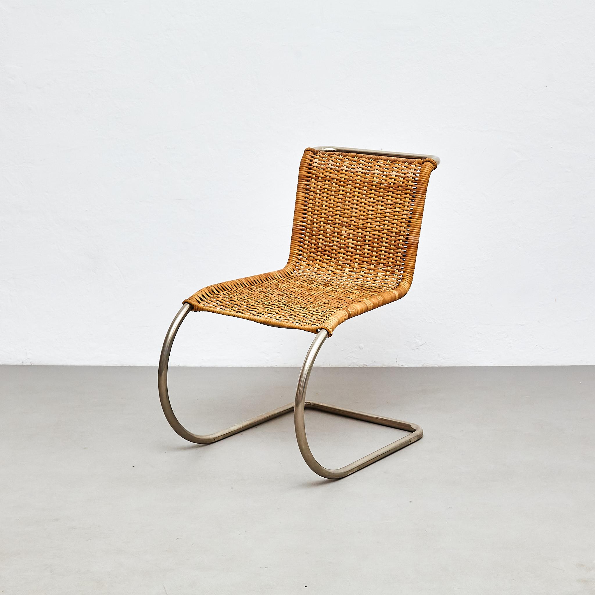 Mies Van Der Rohe Set of Two B42 Rattan Easy Chairs by Tecta, circa 1960 For Sale at 1stDibs