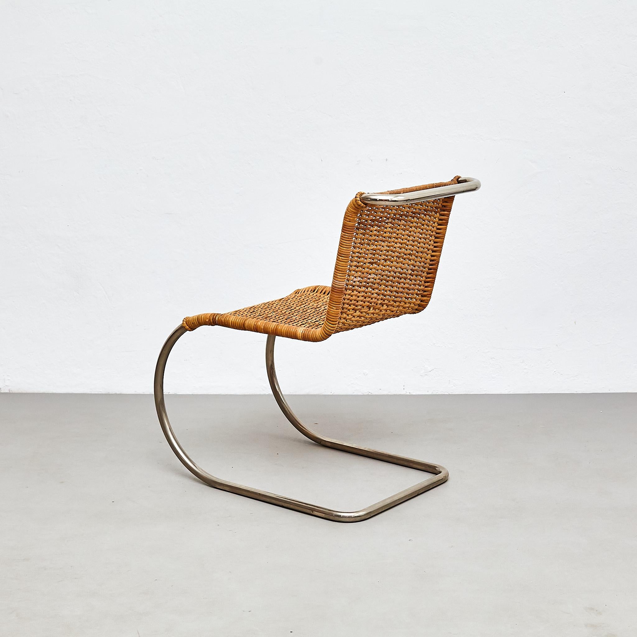 Mies Van Der Rohe Set of Two B42 Rattan Easy Chairs by Tecta, circa 1960 For Sale at 1stDibs