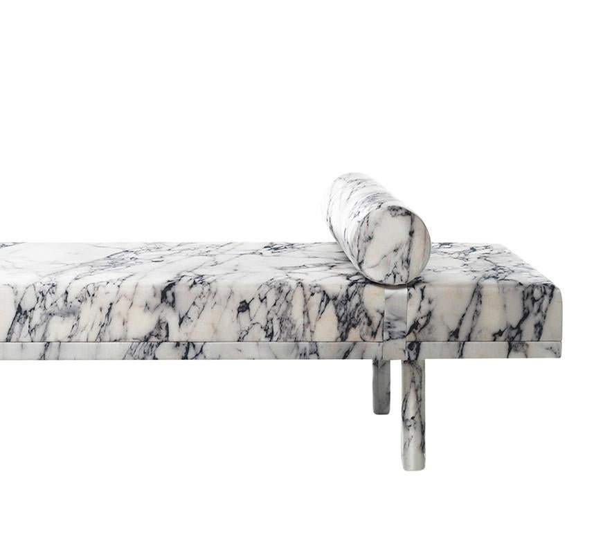 Mies Visits Carrara Marble Daybed by Maurizio Galante and Tal Lancman ...