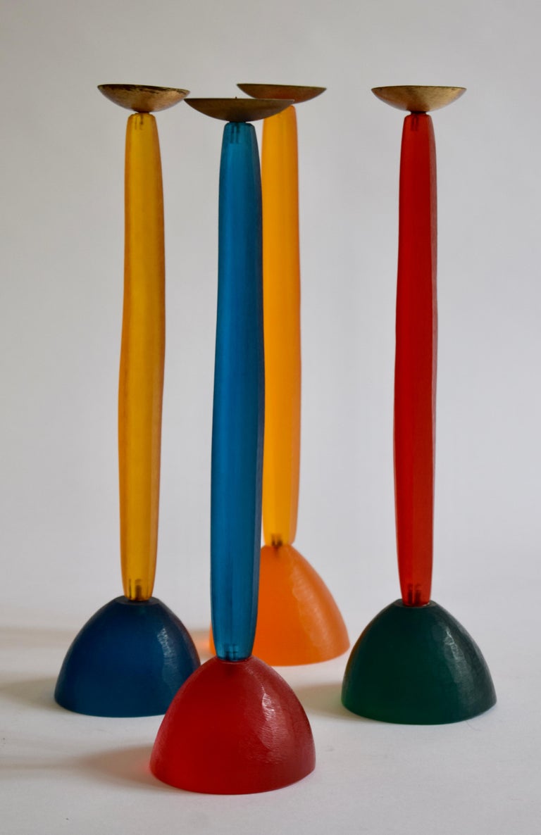 Migeon Et Migeon, 4 Bougeoirs "Bénazir", 1988 For Sale at 1stDibs
