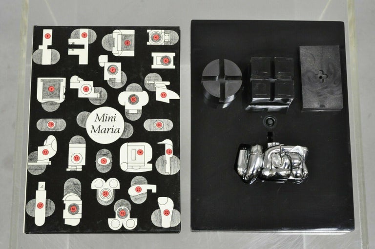 Miguel Berrocal La Mini Maria Nickel-Plated Puzzle Sculpture Box and ...