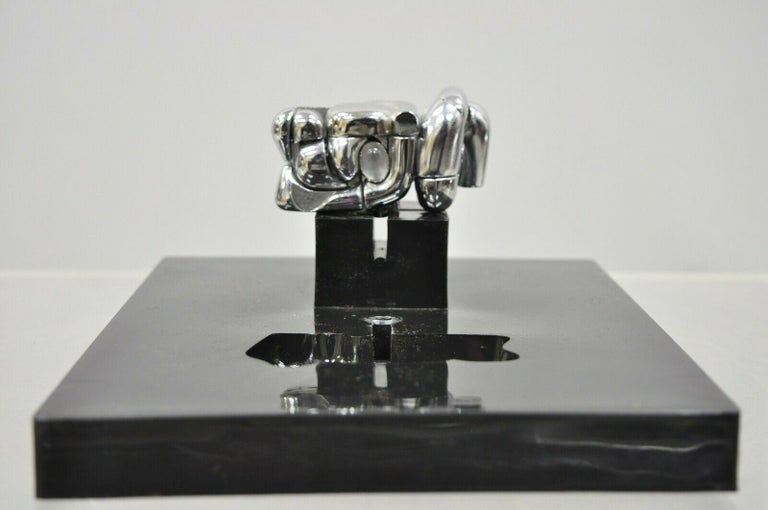 Miguel Berrocal La Mini Maria Nickel-Plated Puzzle Sculpture Box and ...