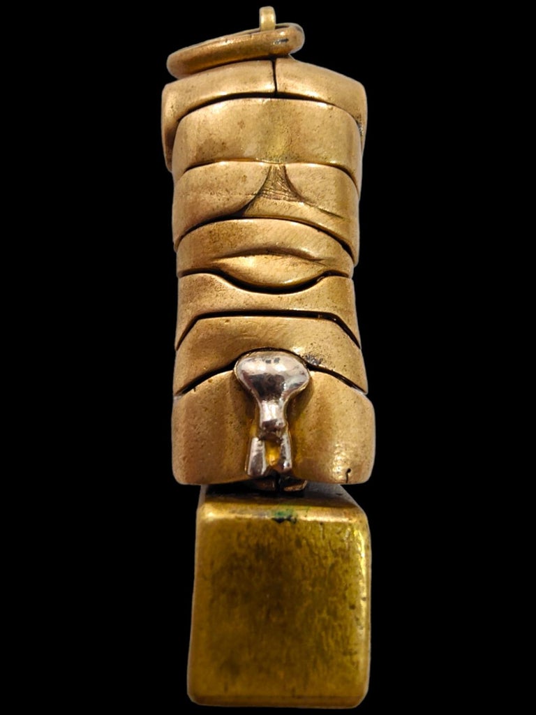 Miguel Berrocal Pendant, Bronze Micro David Off 1971 For Sale at 1stDibs