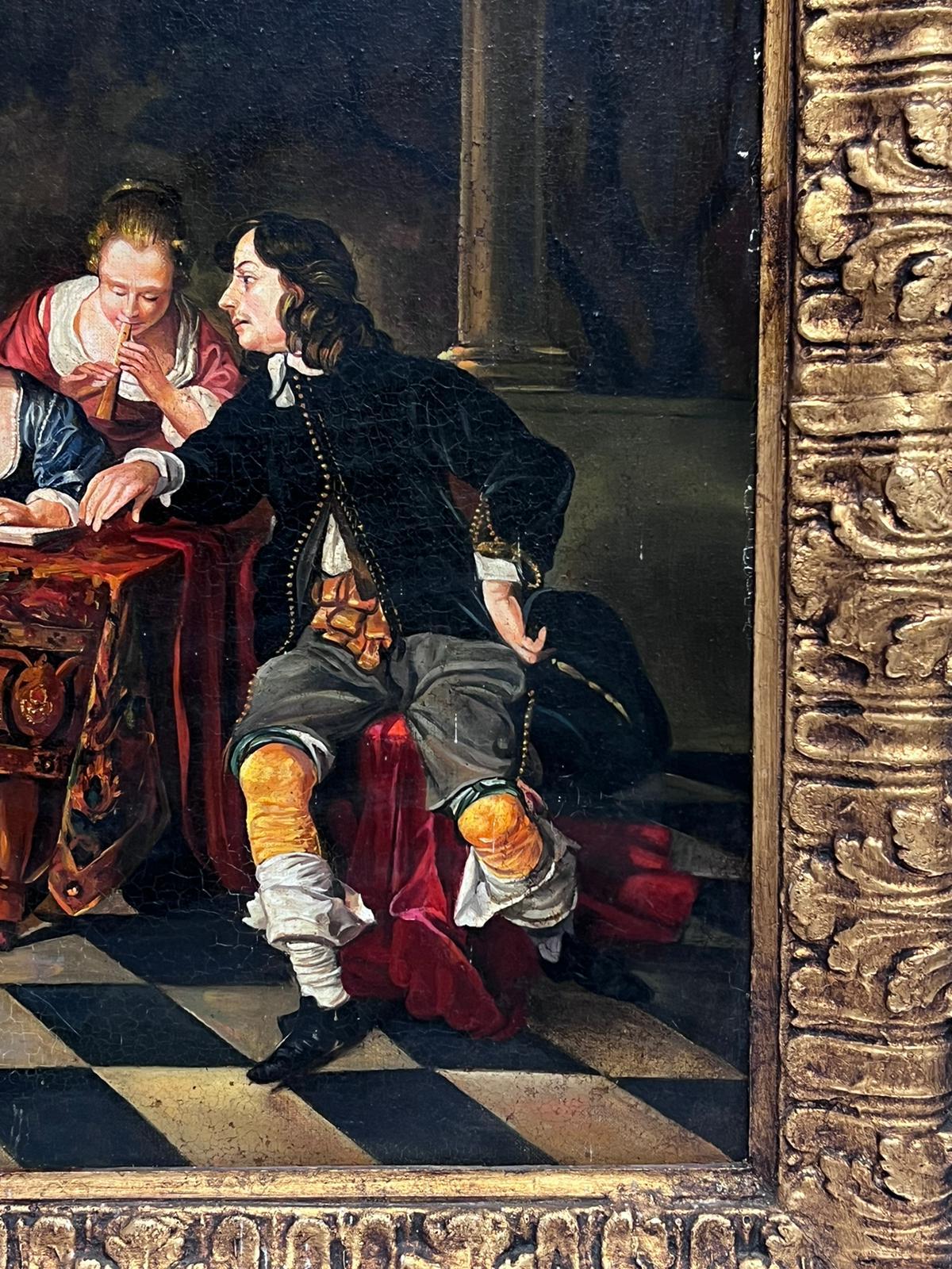 Miguel Canals Studio - Dutch Old Master style Figures in Grand Interior by Famous Spanish ...