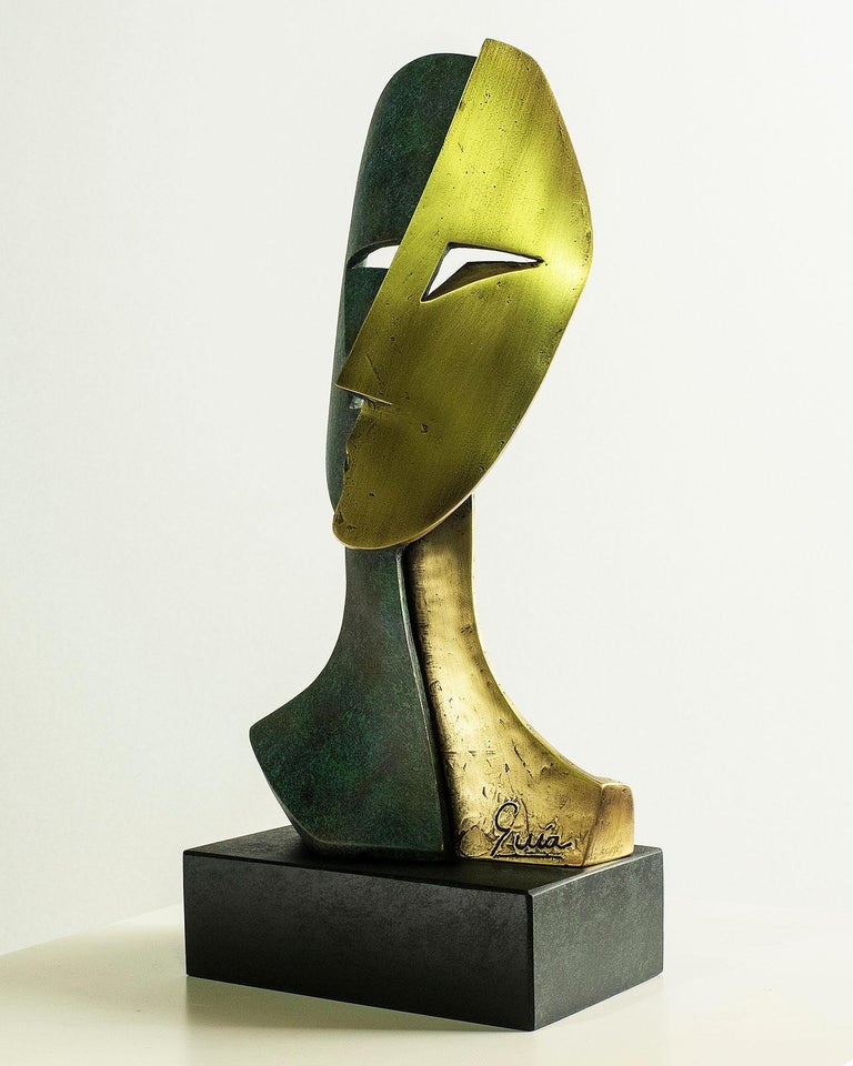 Miguel Guía - Big Cubiste Mask - Miguel Guía Cubist Bronze layer ...