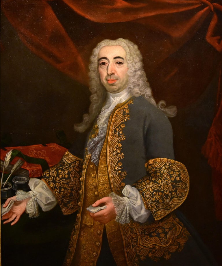 Cabrera Portrait Paint Oil on canvas Old master 18yh Century Spain ...