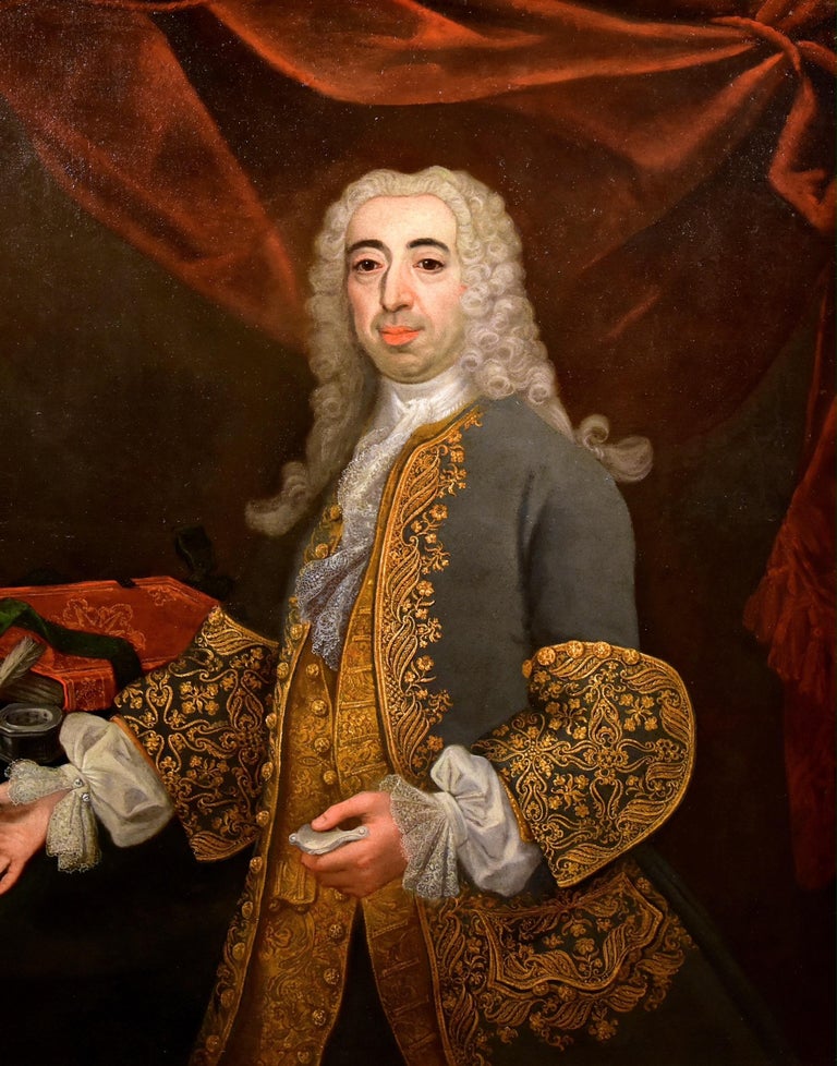 Cabrera Portrait Paint Oil on canvas Old master 18yh Century Spain ...