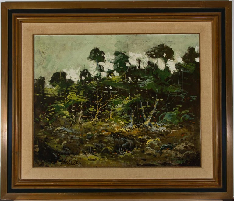 Miguel Rey - Miguel Rey - Framed Contemporary Oil, The Forest For Sale ...